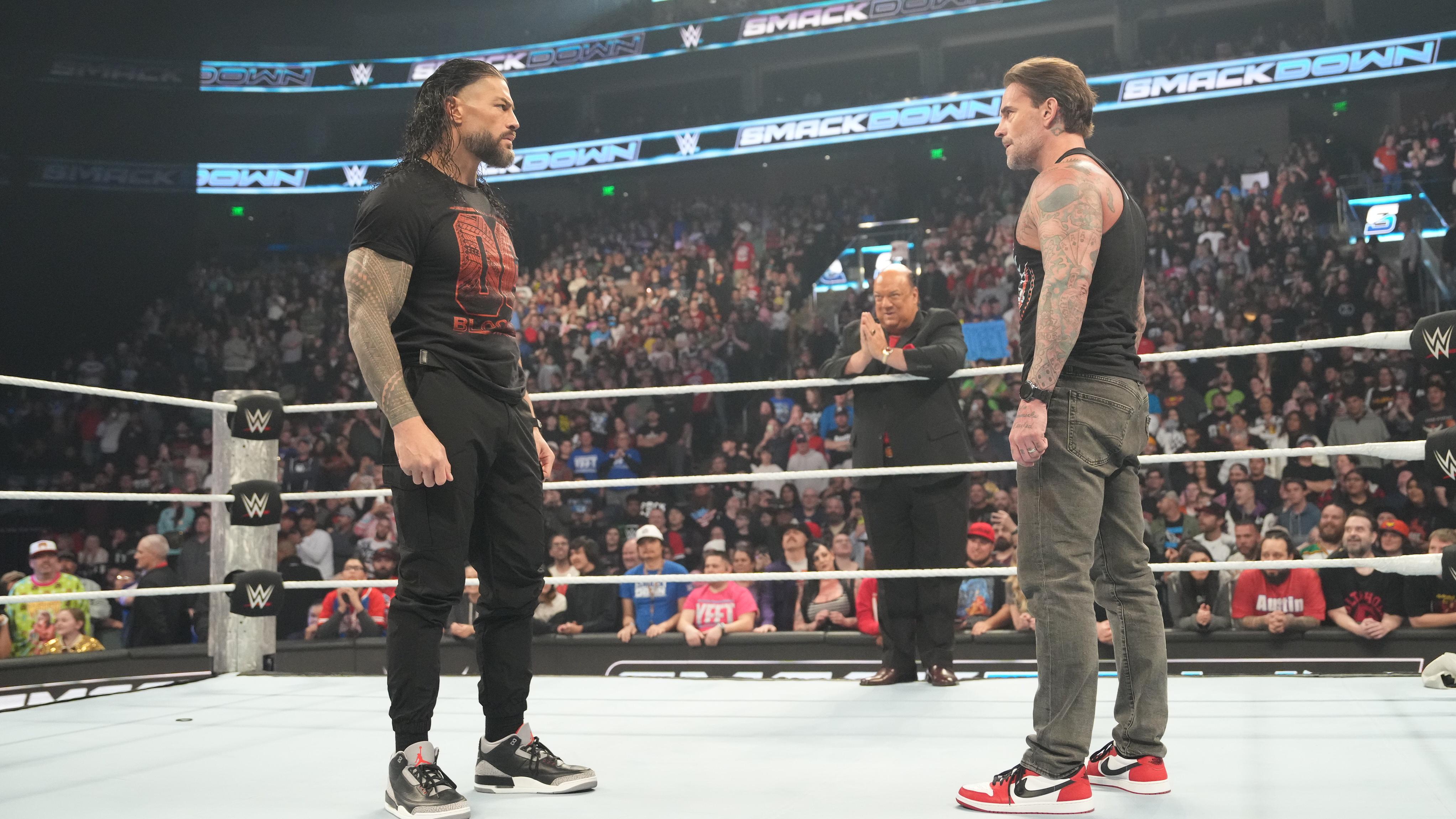 Roman Reigns Returns to WWE During Seth Rollins vs. CM Punk After Royal Rumble Injury