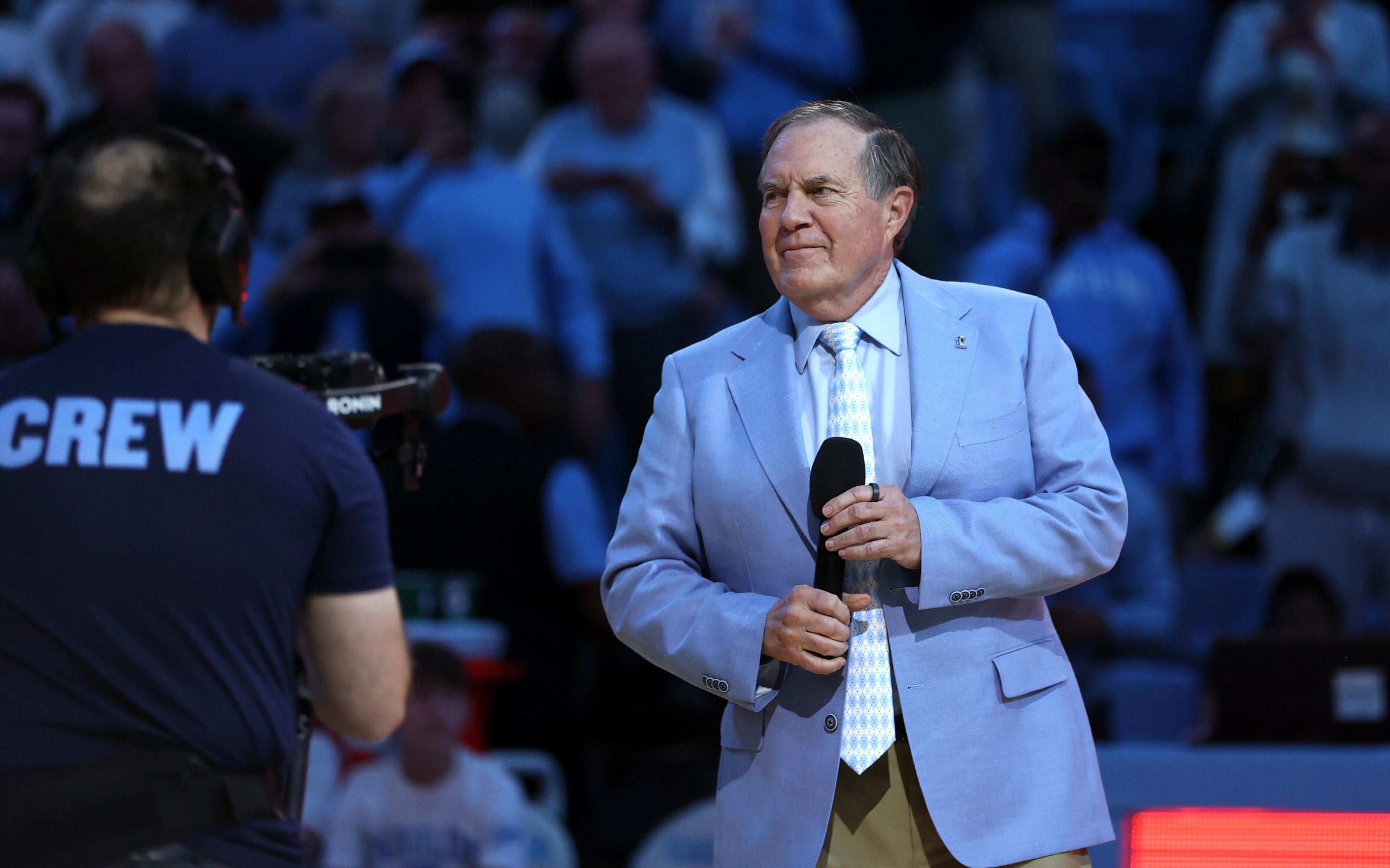 Bill Belichick Mic'd Up Video During UNC Spring Football Practice Released
