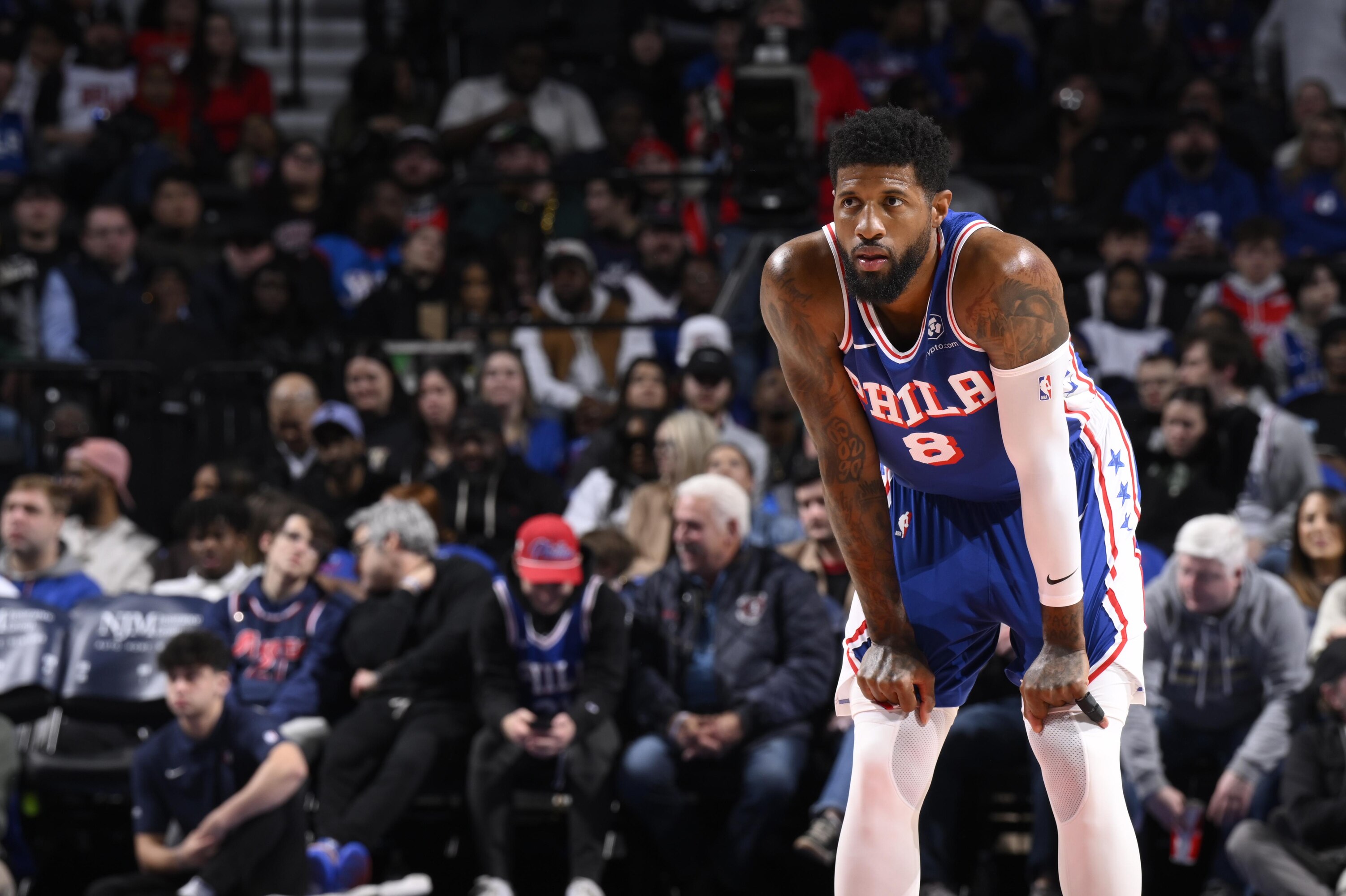 76ers' Paul George Going on Podcast Hiatus to Focus on Injury Rehab ...