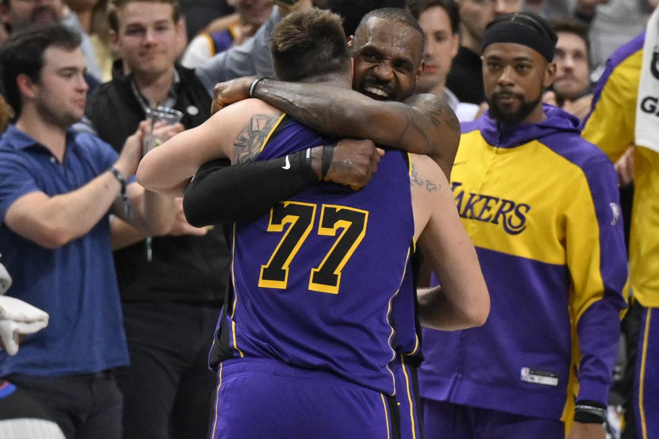 Lakers' LeBron James Praises Luka Doncic After Emotional Win vs. Mavs in Dallas