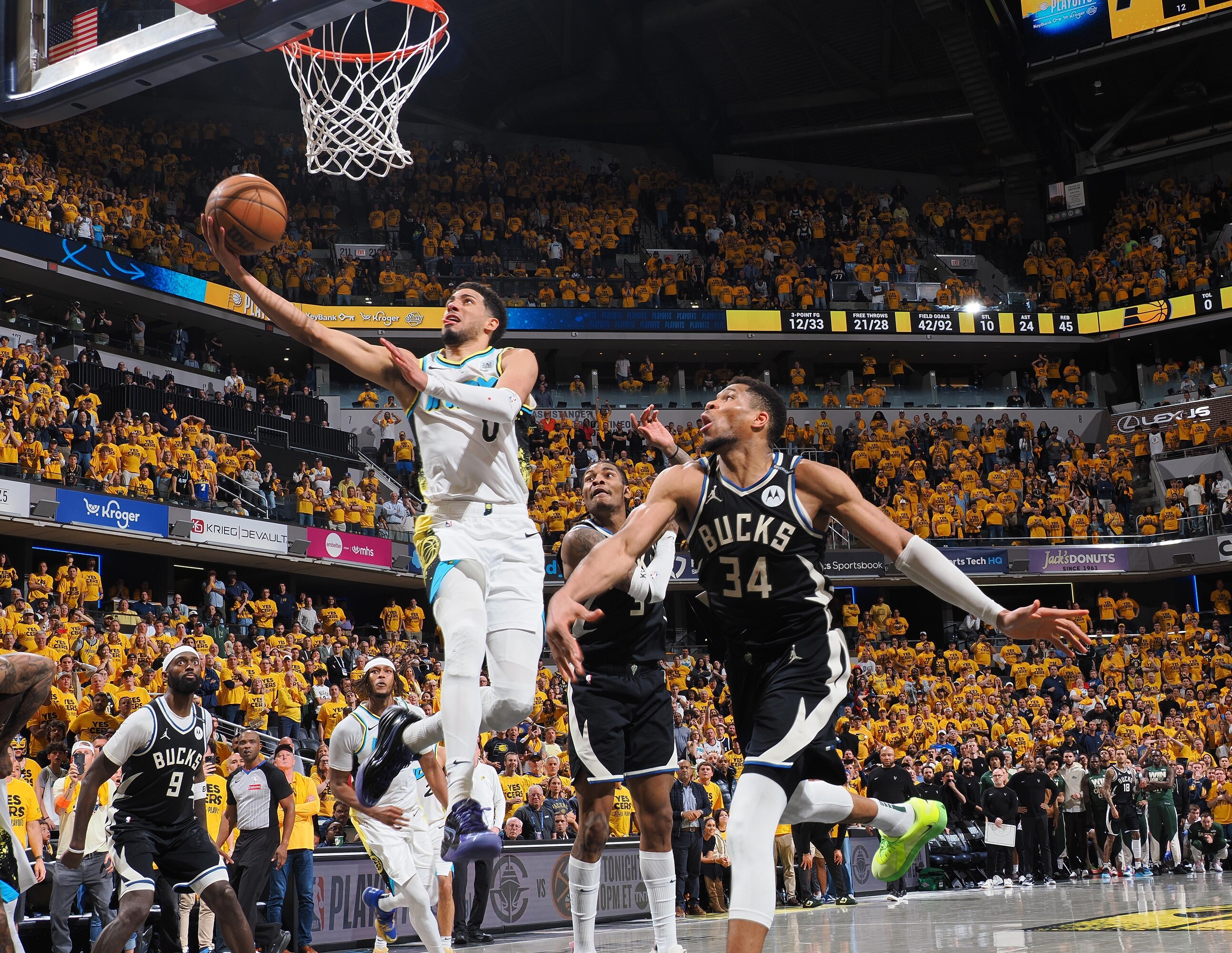 Tyrese Haliburton's Dad John Denies Swearing at Giannis, Explains ...