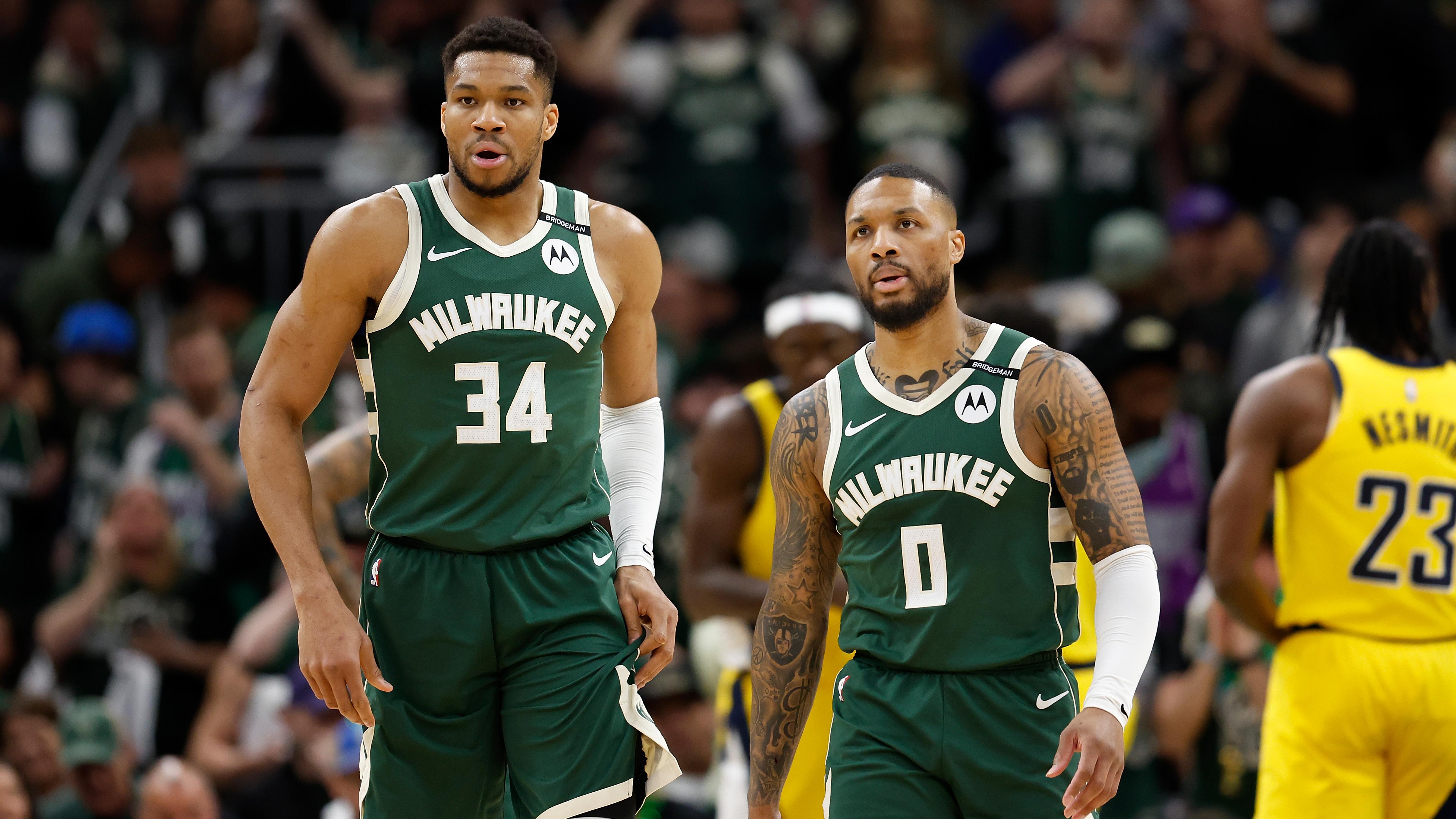 Damian Lillard Responds to Rumor Giannis Was Informed About Myles Turner Contract