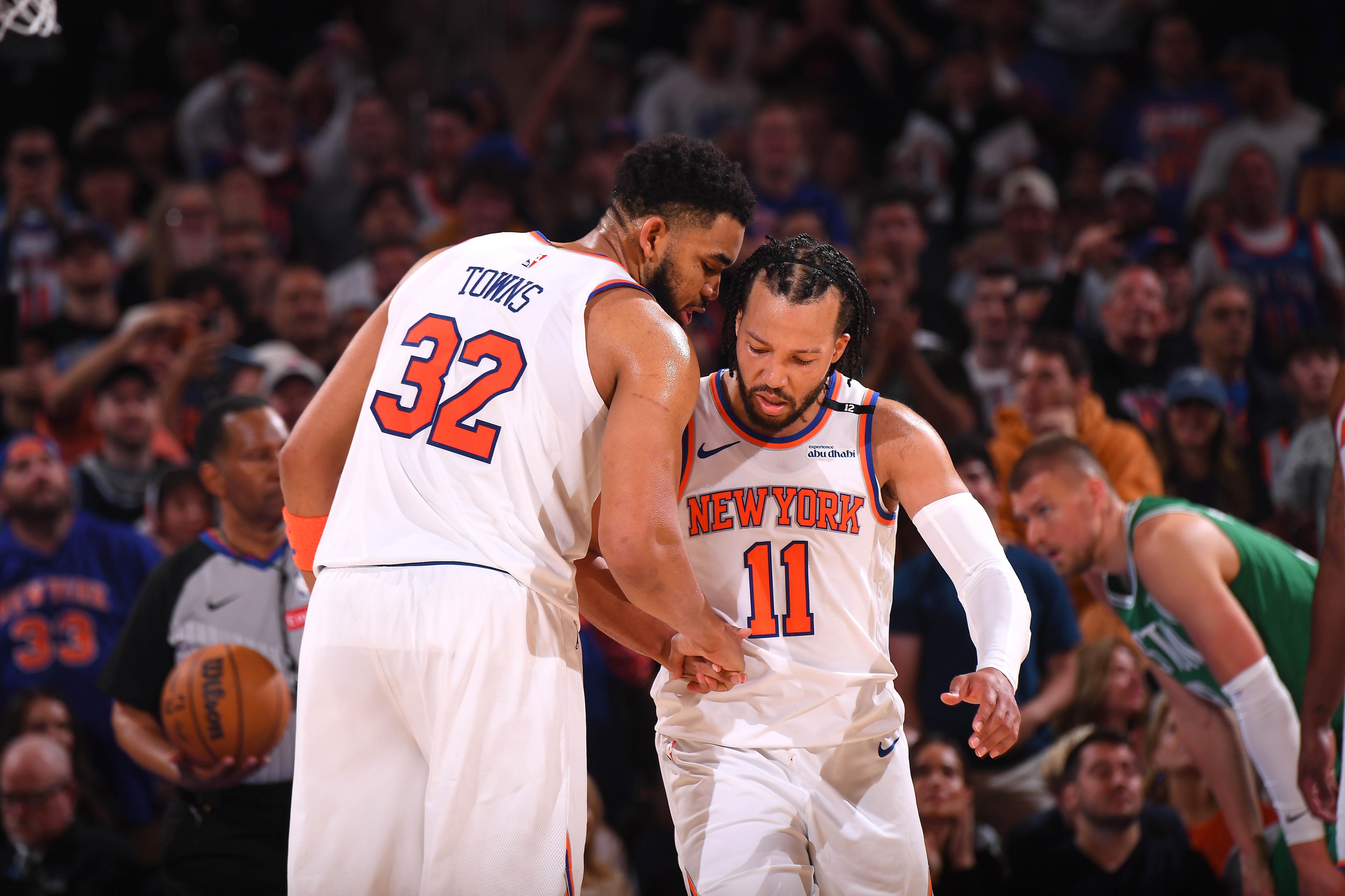 Jalen Brunson, Knicks Players Shown With 'Finals 2026' Sign in ...