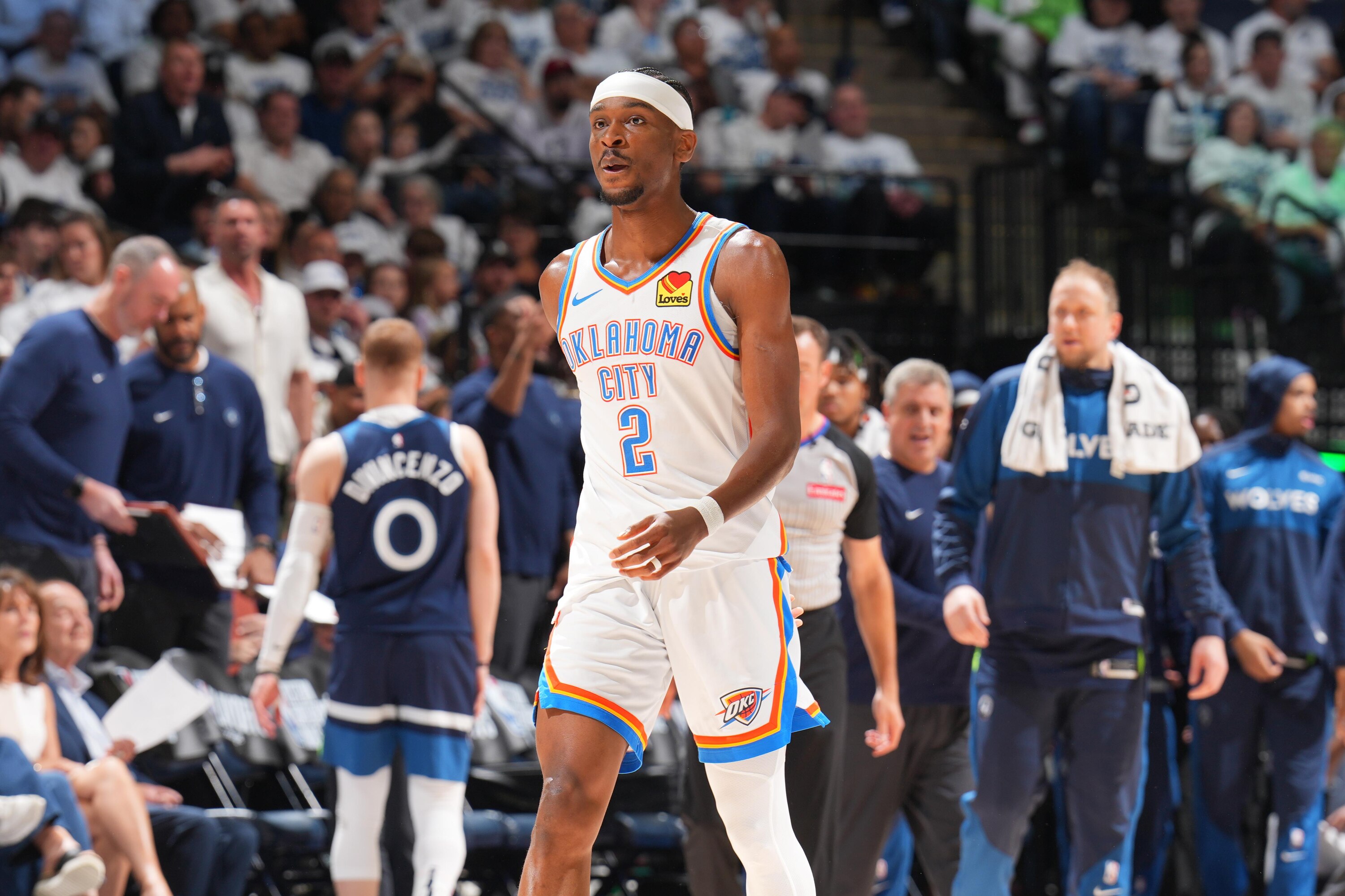 SGA Says Thunder 'Got Punched in the Mouth' By Anthony Edwards, Wolves in WCF G3 Loss