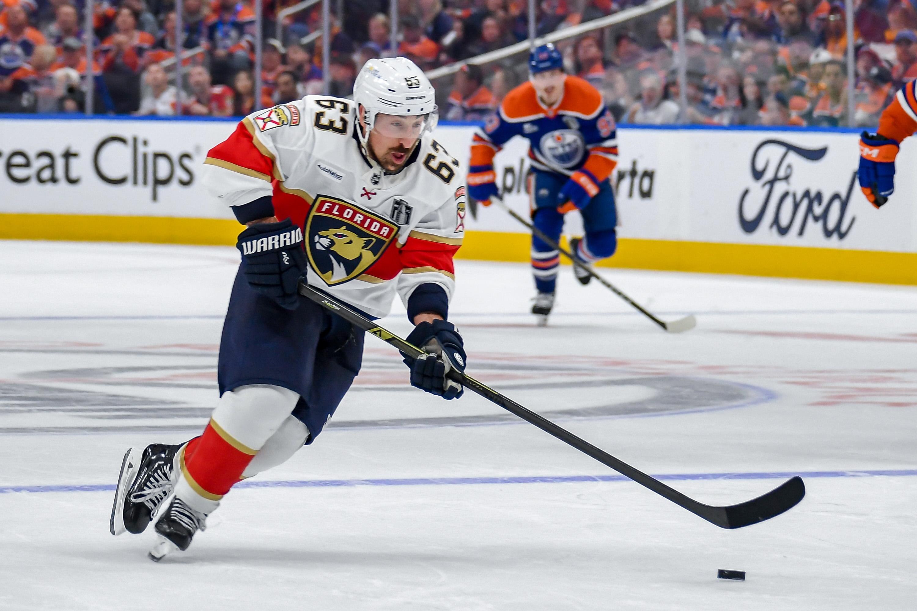 Panthers' Brad Marchand Praised By Matthew Tkachuk After 2OT Goal in Stanley Cup Final