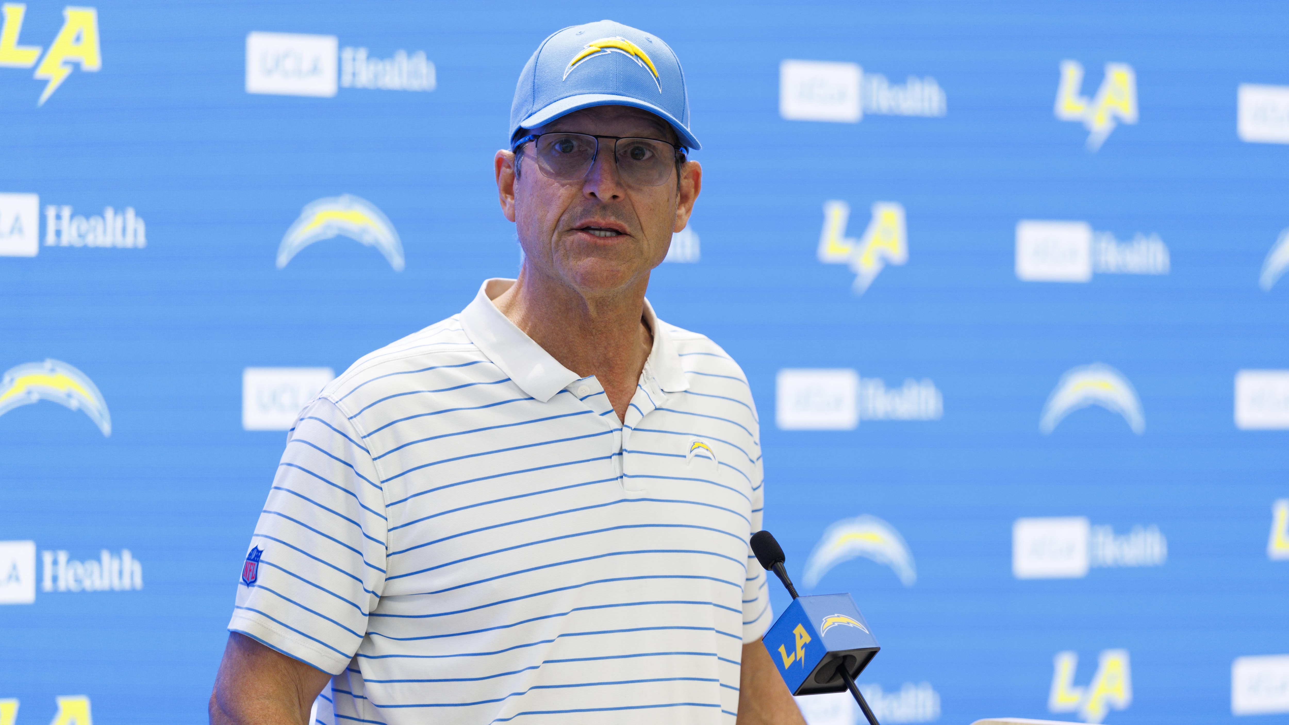 Jim Harbaugh Viral Video Trolled by NFL Fans After Chargers Post