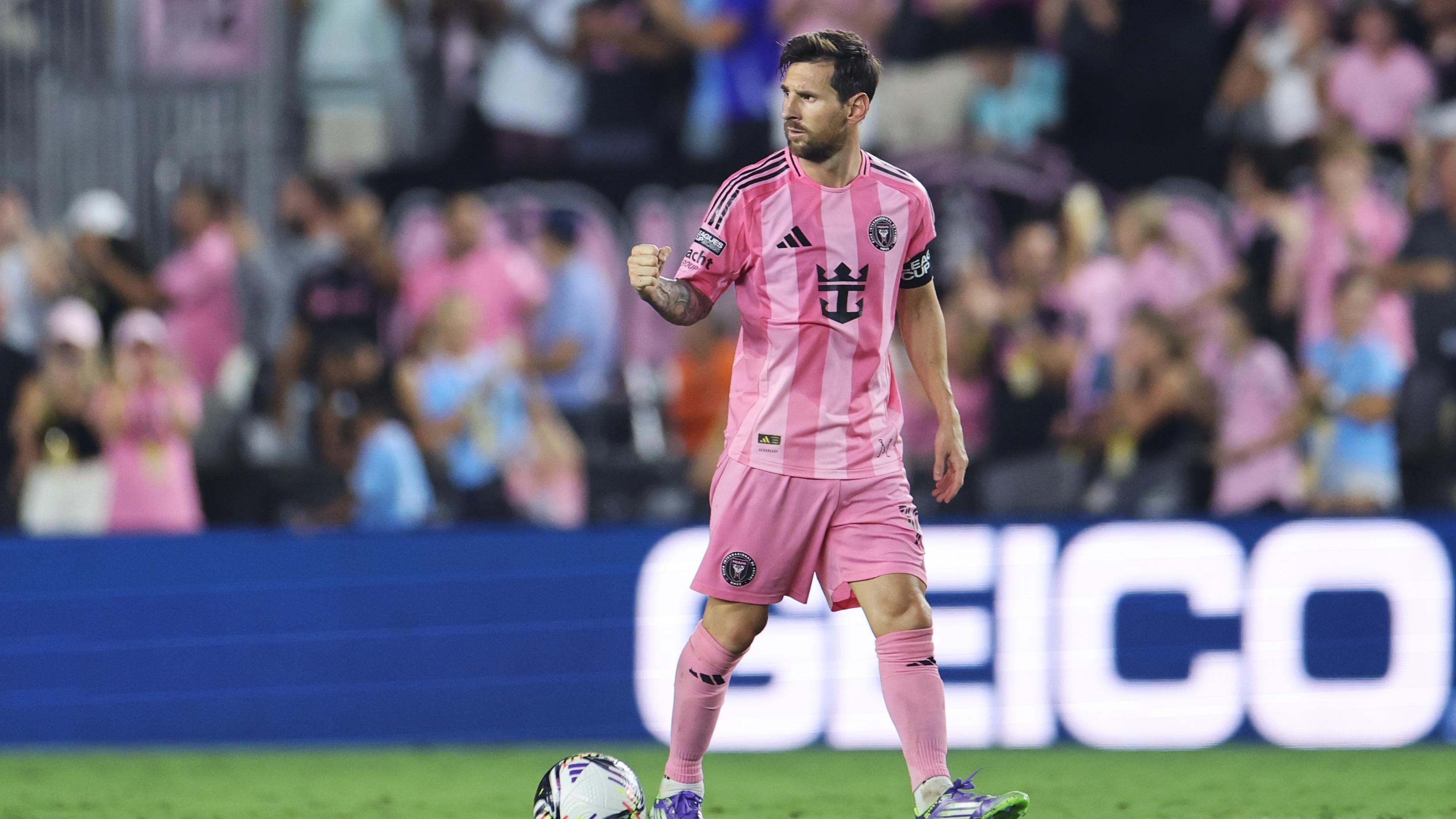 Lionel Messi Scores Twice, Wows Fans as Inter Miami Clinch Berth in Leagues Cup Final