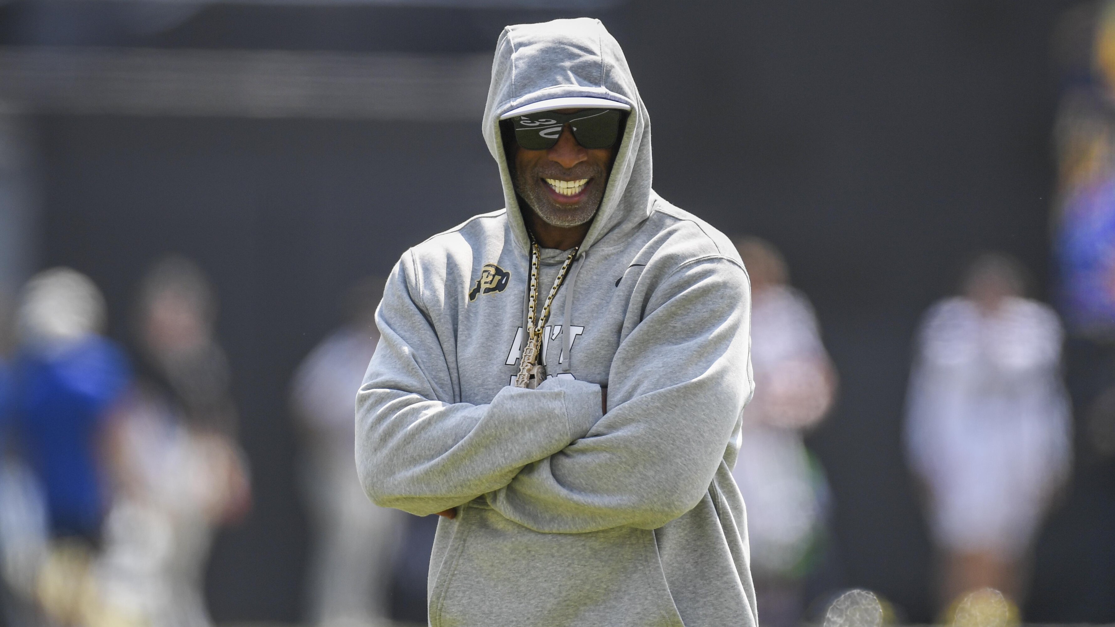 Deion Sanders Reacts to Viral Video of Shedeur Miming Answers to Media, 'Good 1 Son'