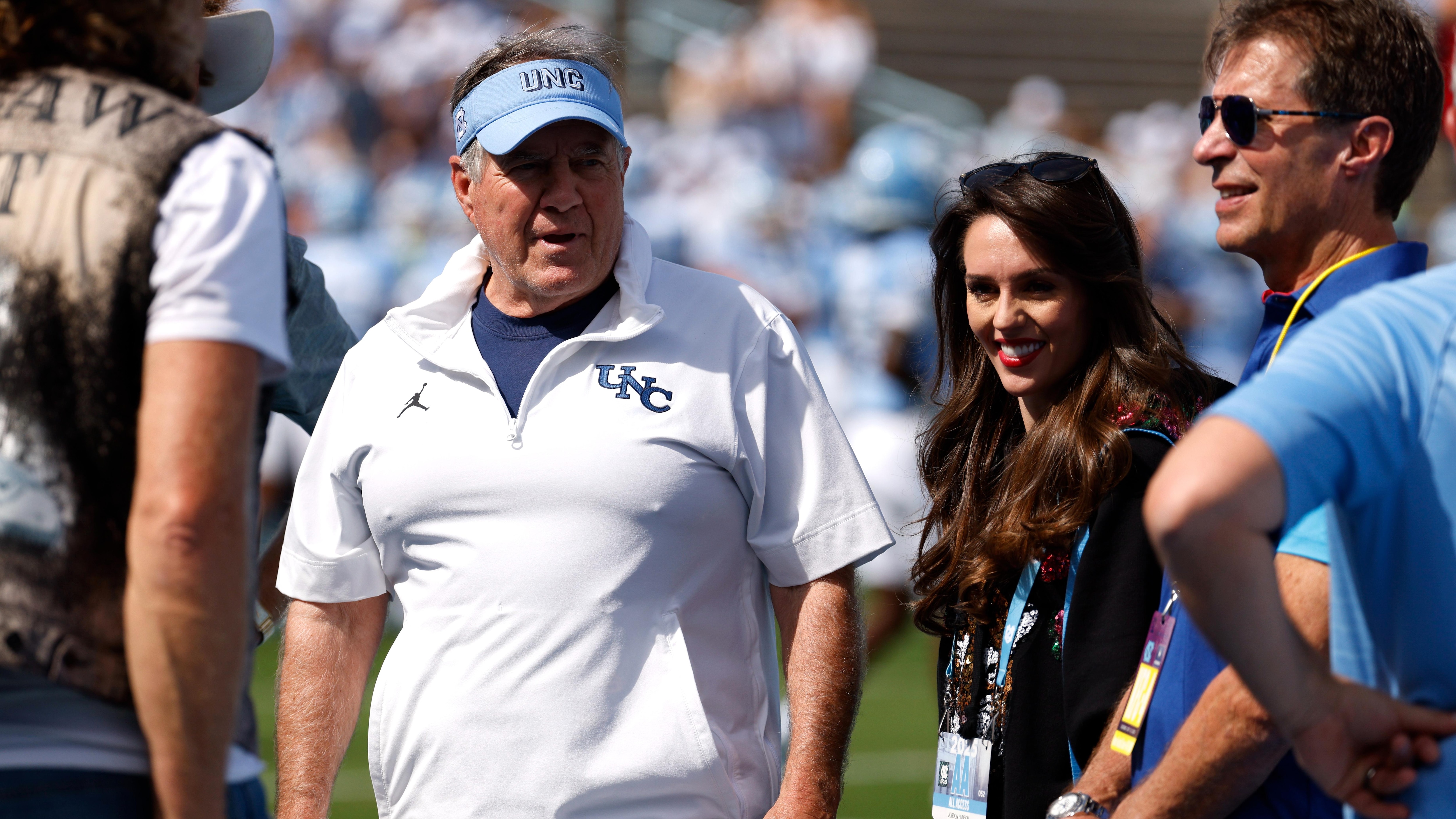 Bill Belichick, Girlfriend Jordon Hudson Spoofed in Photo of NC ...