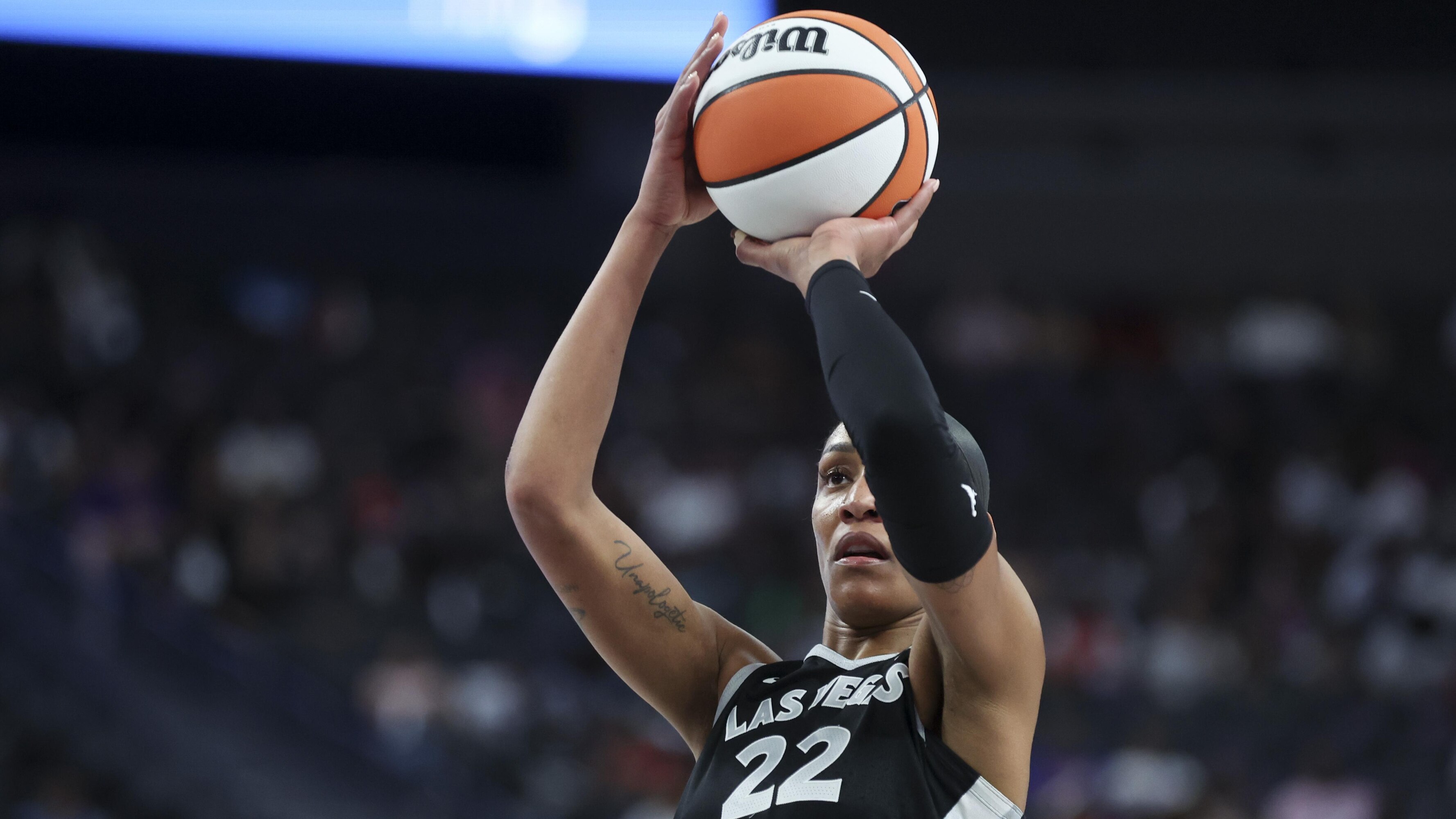 Aces' A'ja Wilson Talks WNBA MVP Race, Potentially Making History with 4th Award