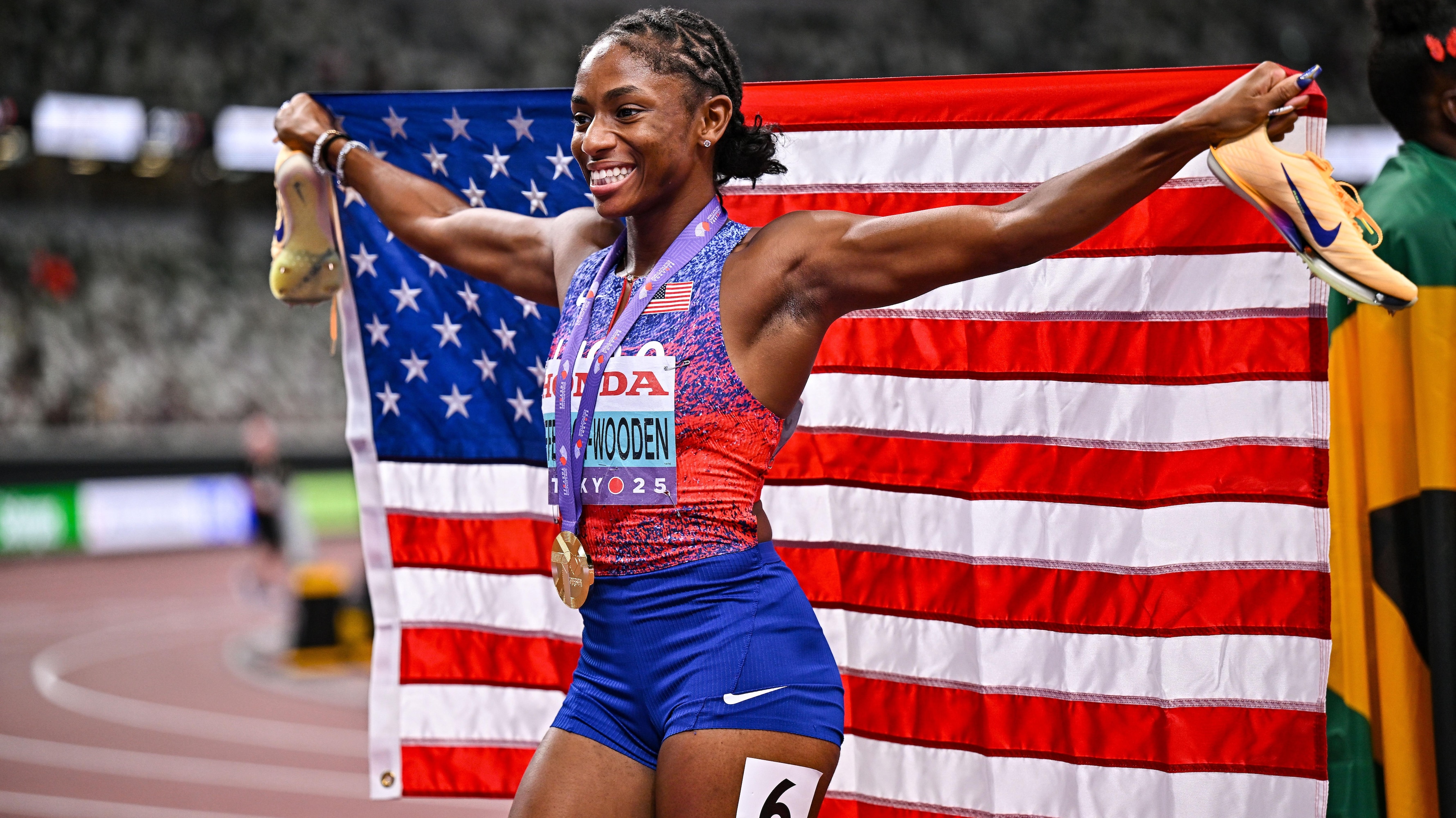 Melissa Jefferson-Wooden Makes History with 100m, 200m Golds at World Championships