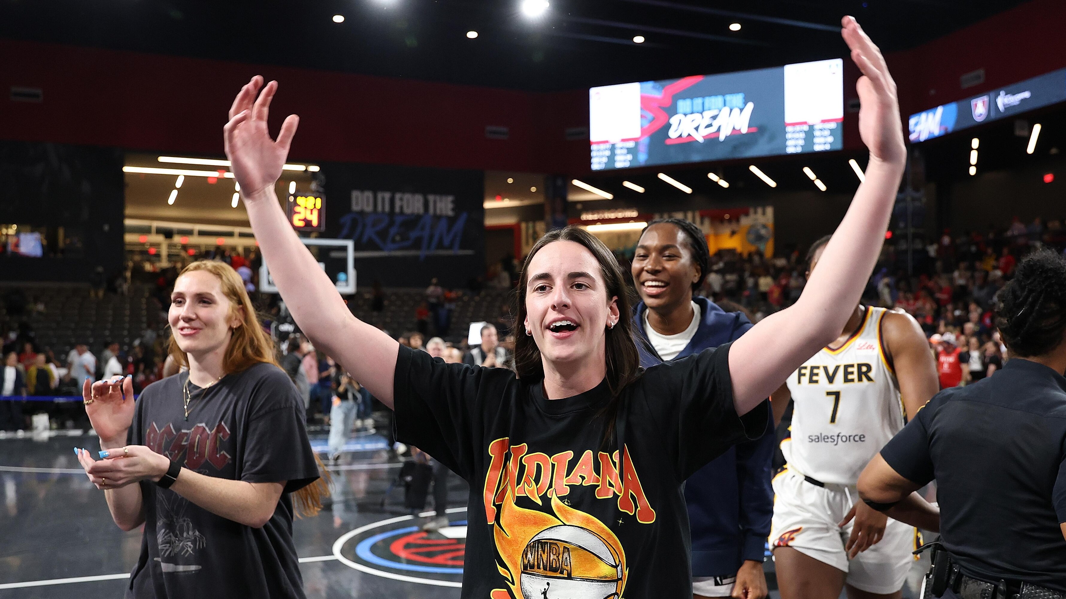 Caitlin Clark Talks Fine for 'Refs Couldn't Stop Us' Comment on Photo After Fever Win