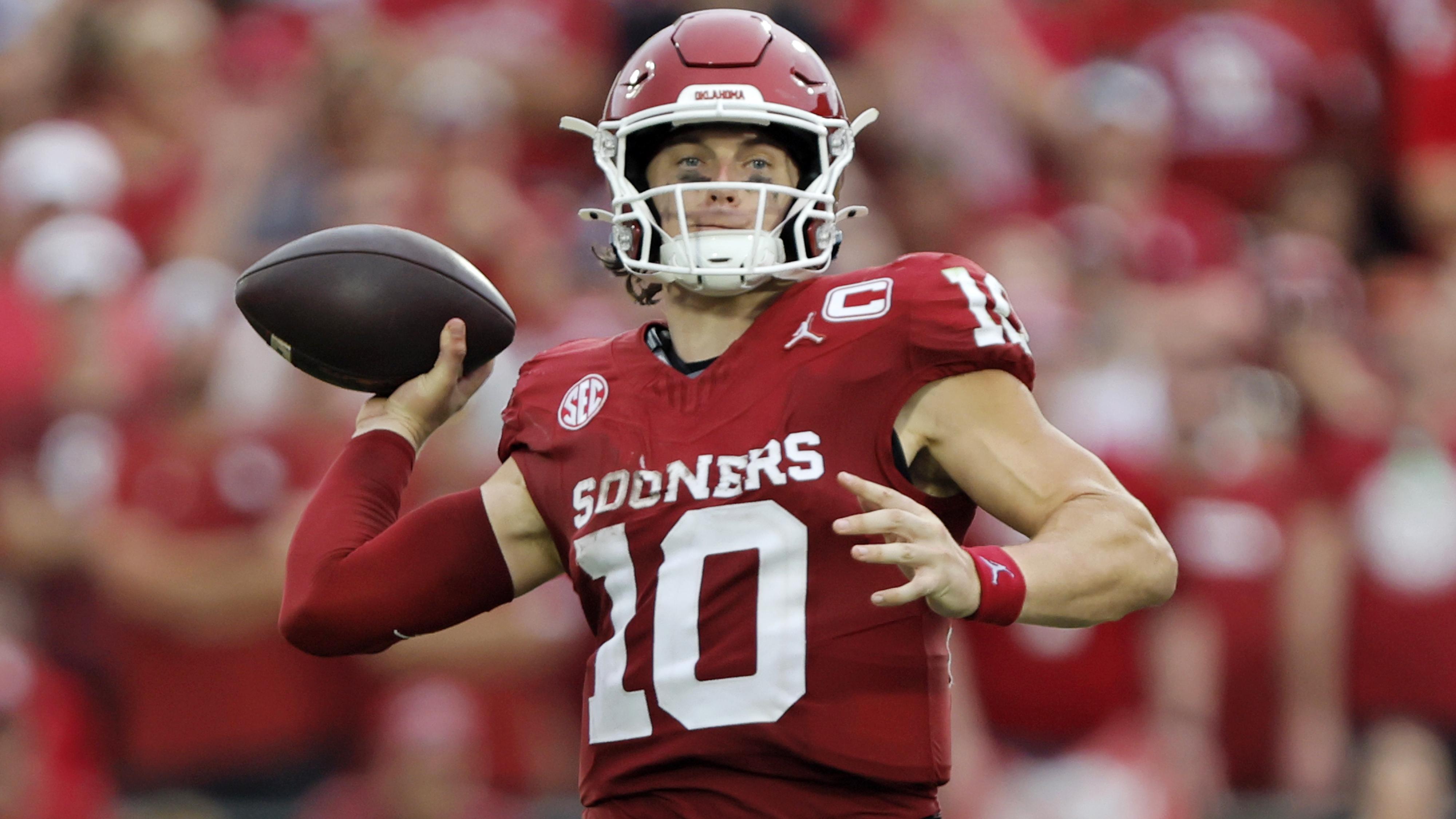 Oklahoma's John Mateer to Start vs. Arch Manning, Texas in Red River ...