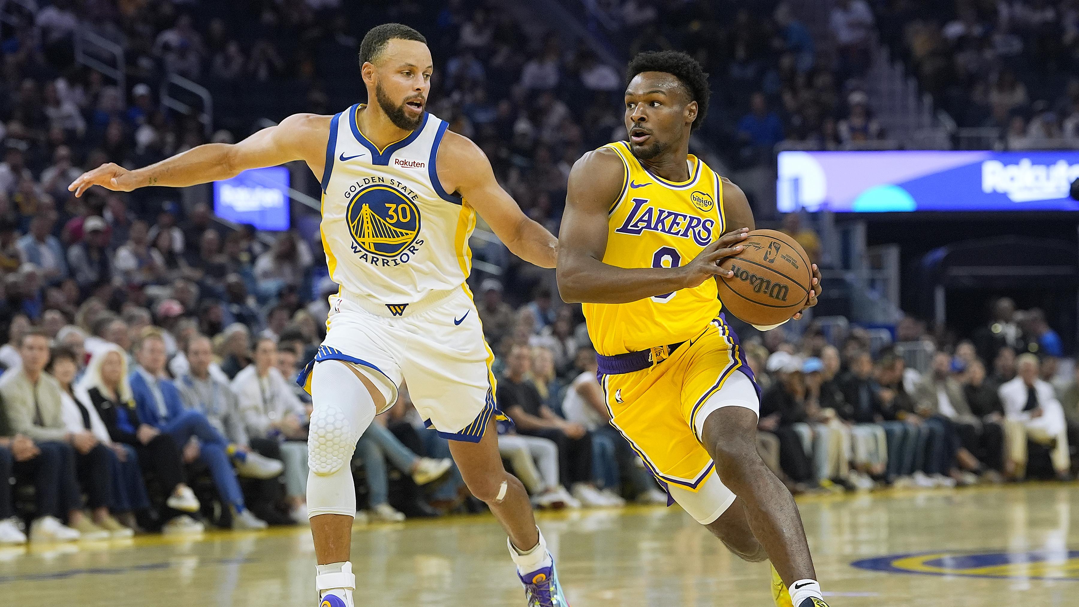 Bronny James Scores 5, Lakers Called Out by Fans in Preseason Loss to ...