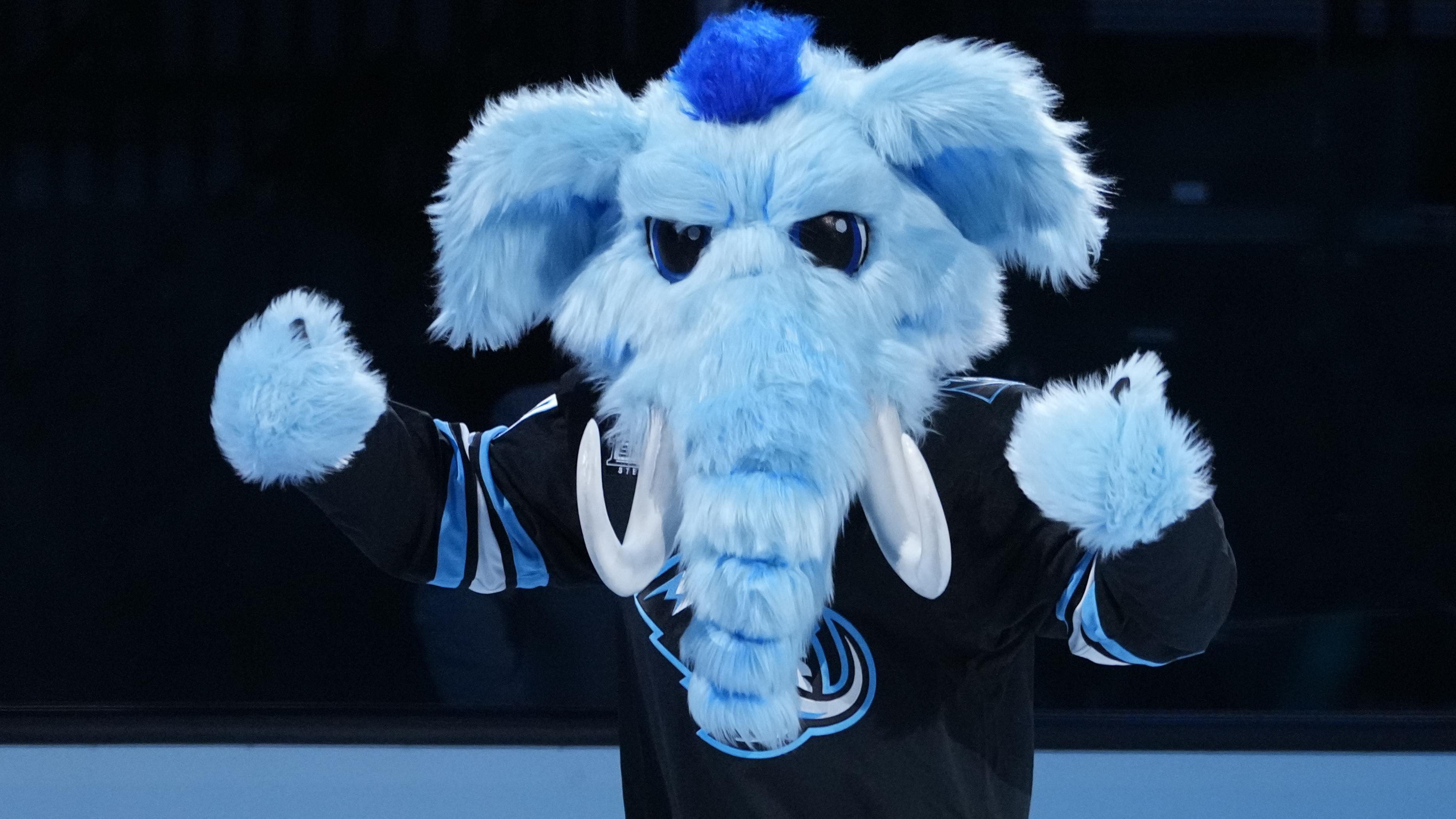 NHL's Mammoth Unveil New Mascot 'Tusky' in Photos Ahead of Home Opener ...