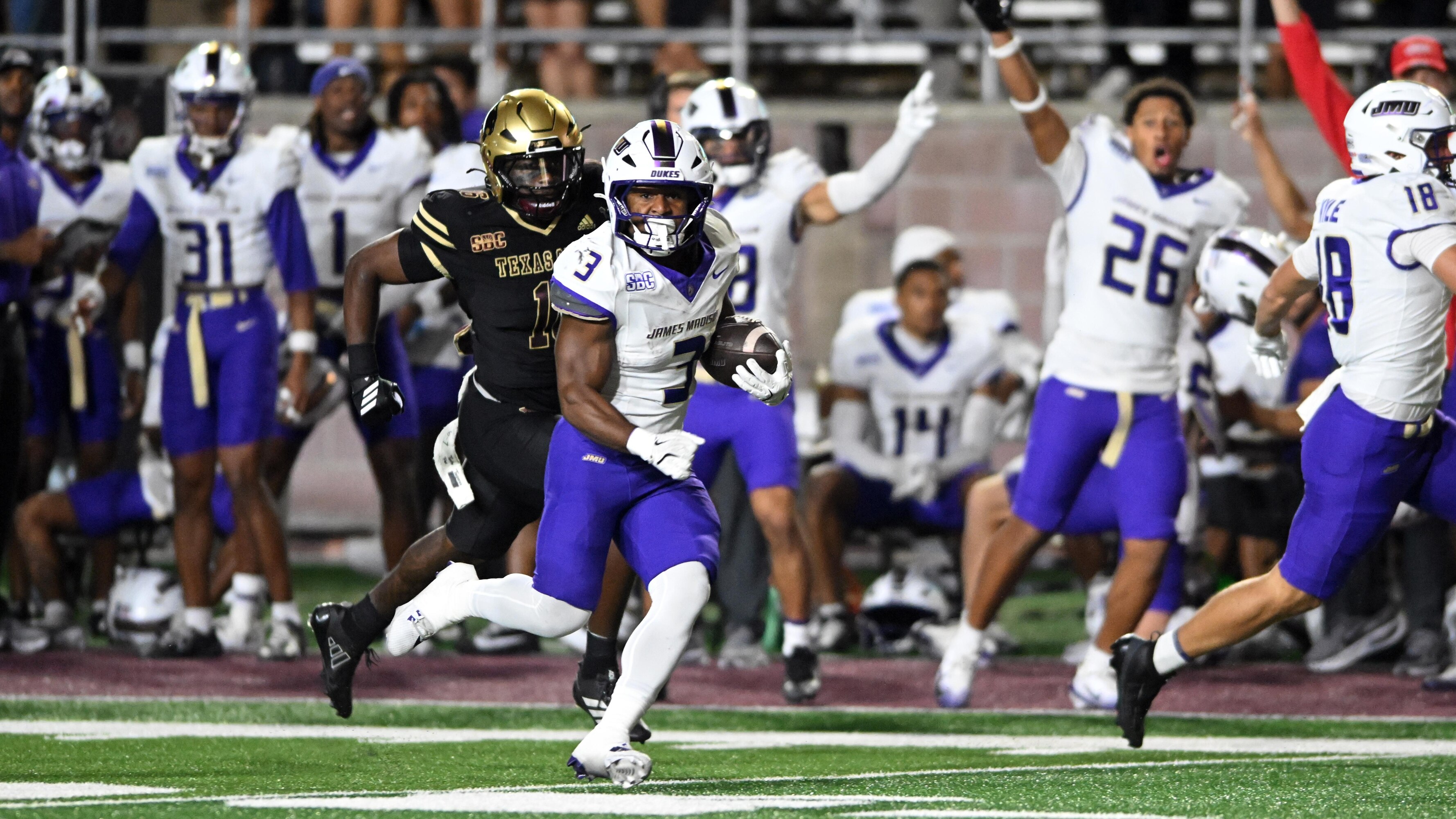 JMU Reveals Marvel Super Hero-Themed Helmets in Photo for Washington ...