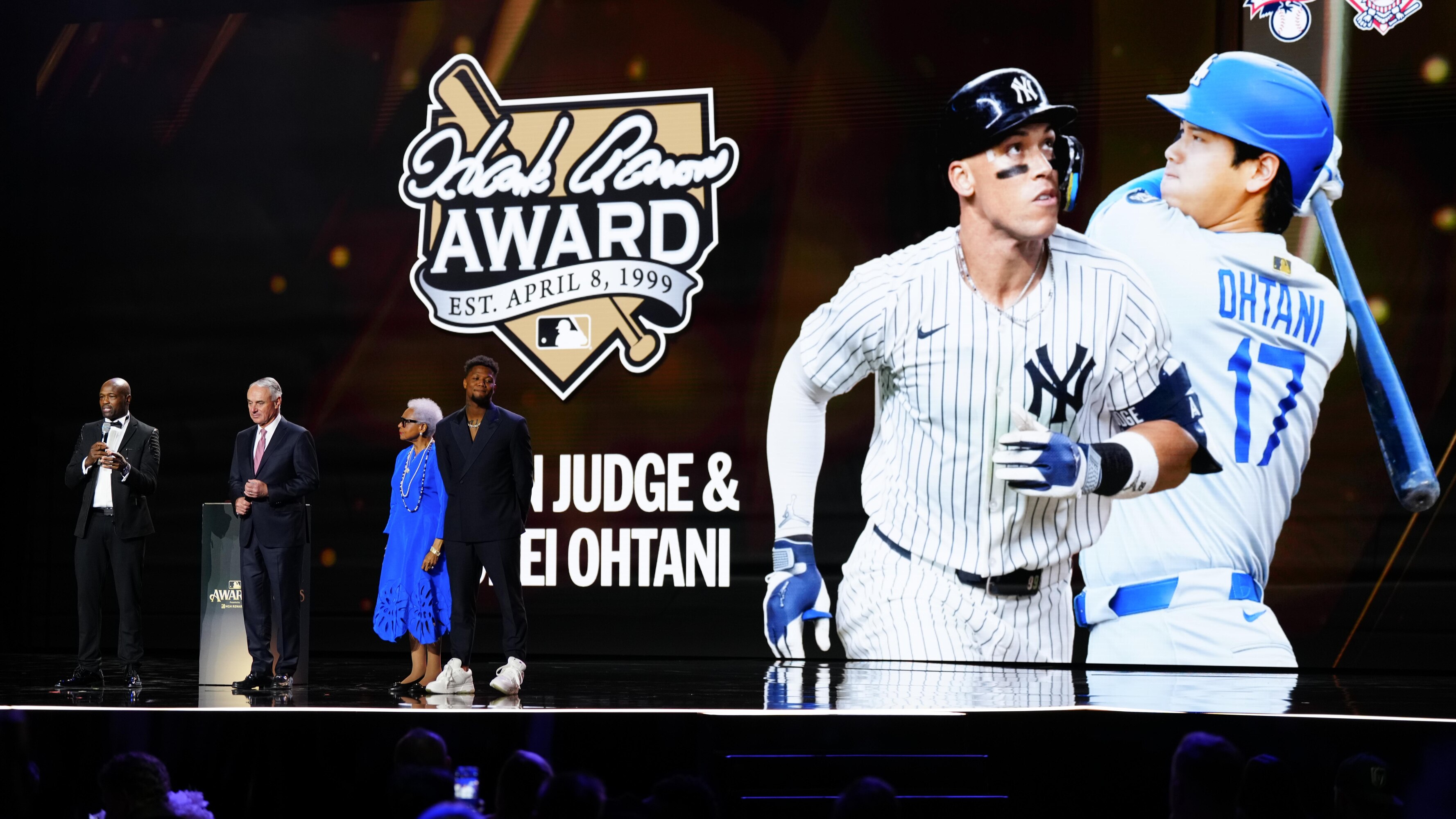 Shohei Ohtani, Aaron Judge Card Commemorating Historic MVP Awards ...