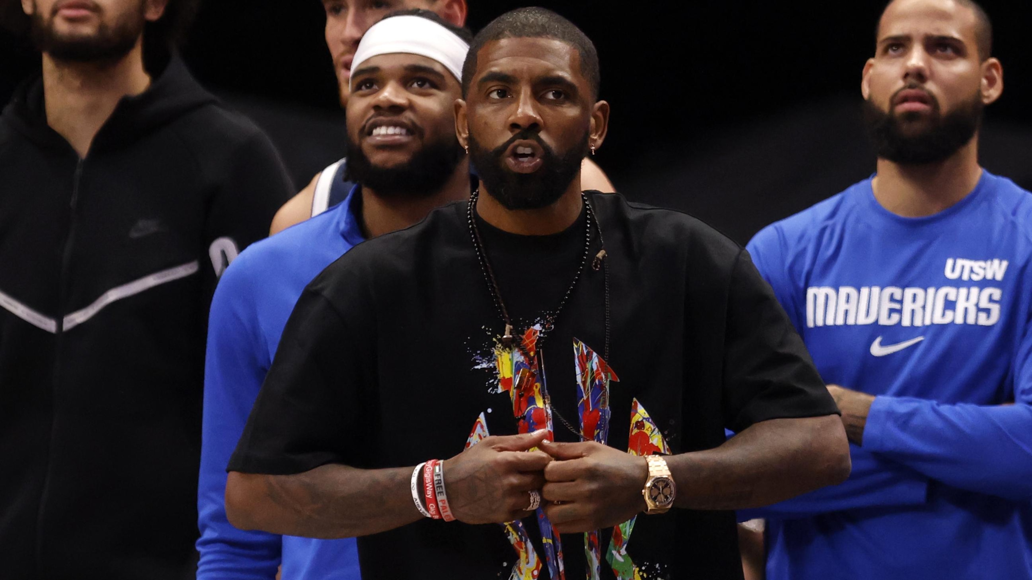 Kyrie Irving Gifts Cooper Flagg, Mavs Teammates Custom Golf Carts in Video
